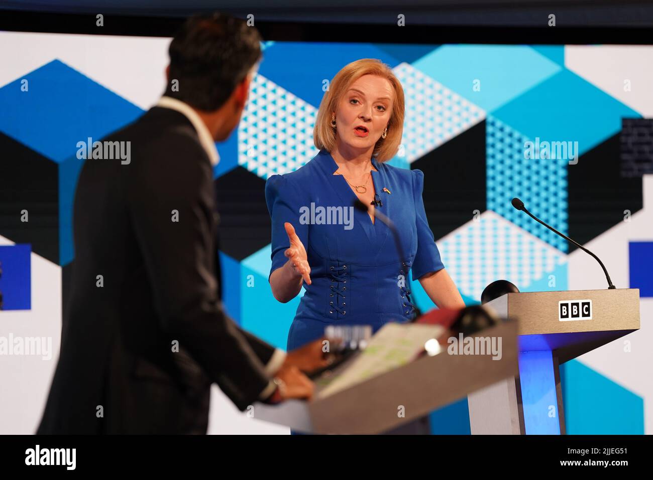 Bbc debate sunak truss hi-res stock photography and images - Alamy