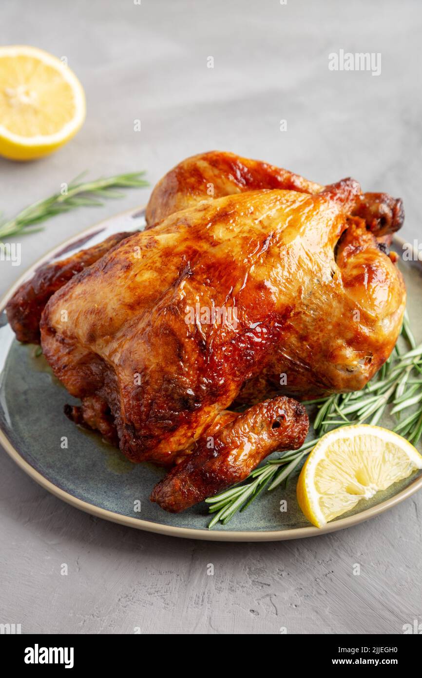 Rotisserie chicken with side hi-res stock photography and images - Alamy