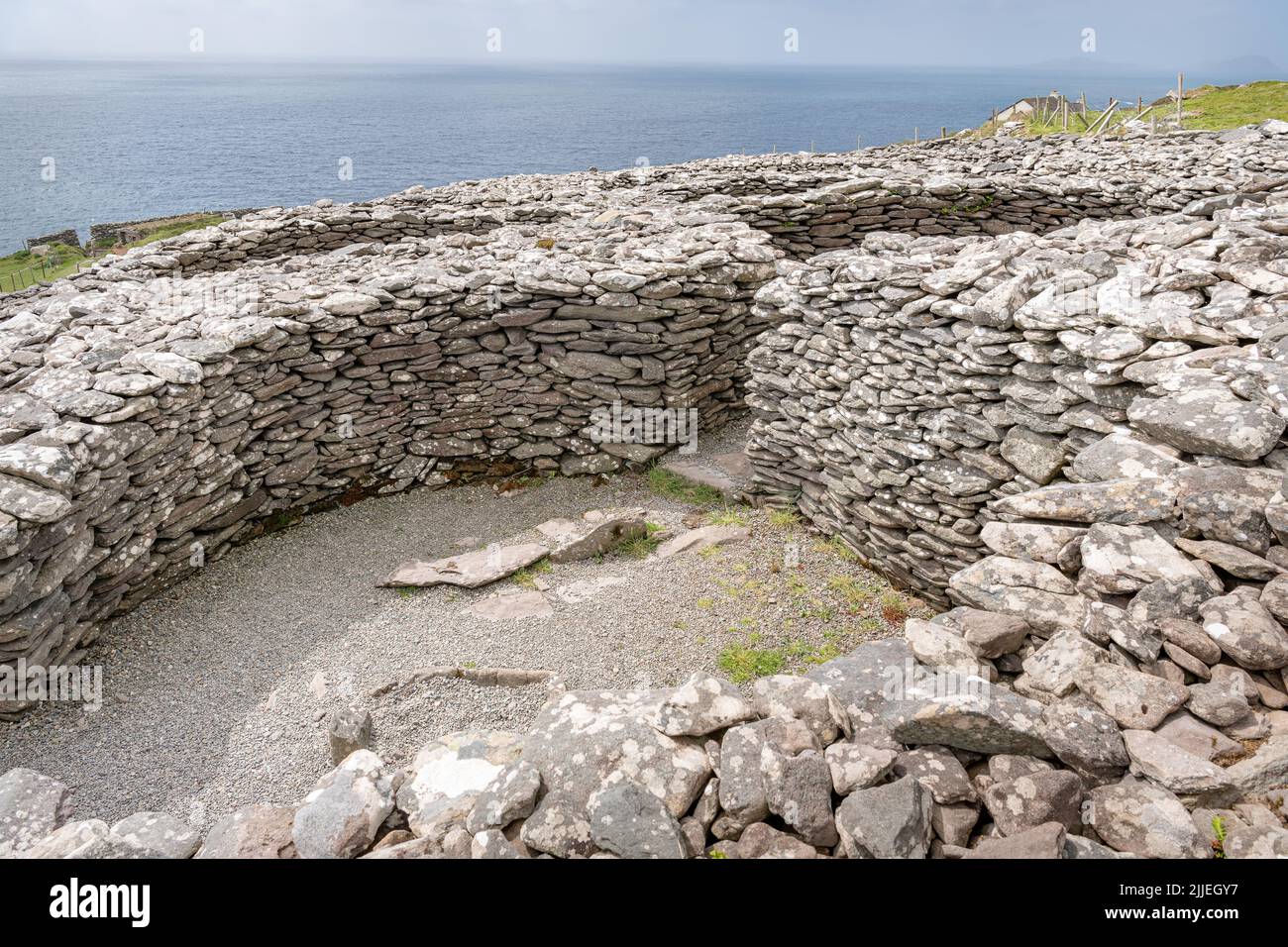 Cashel Murphy stone fortified village on the Slea Head peninsular ...