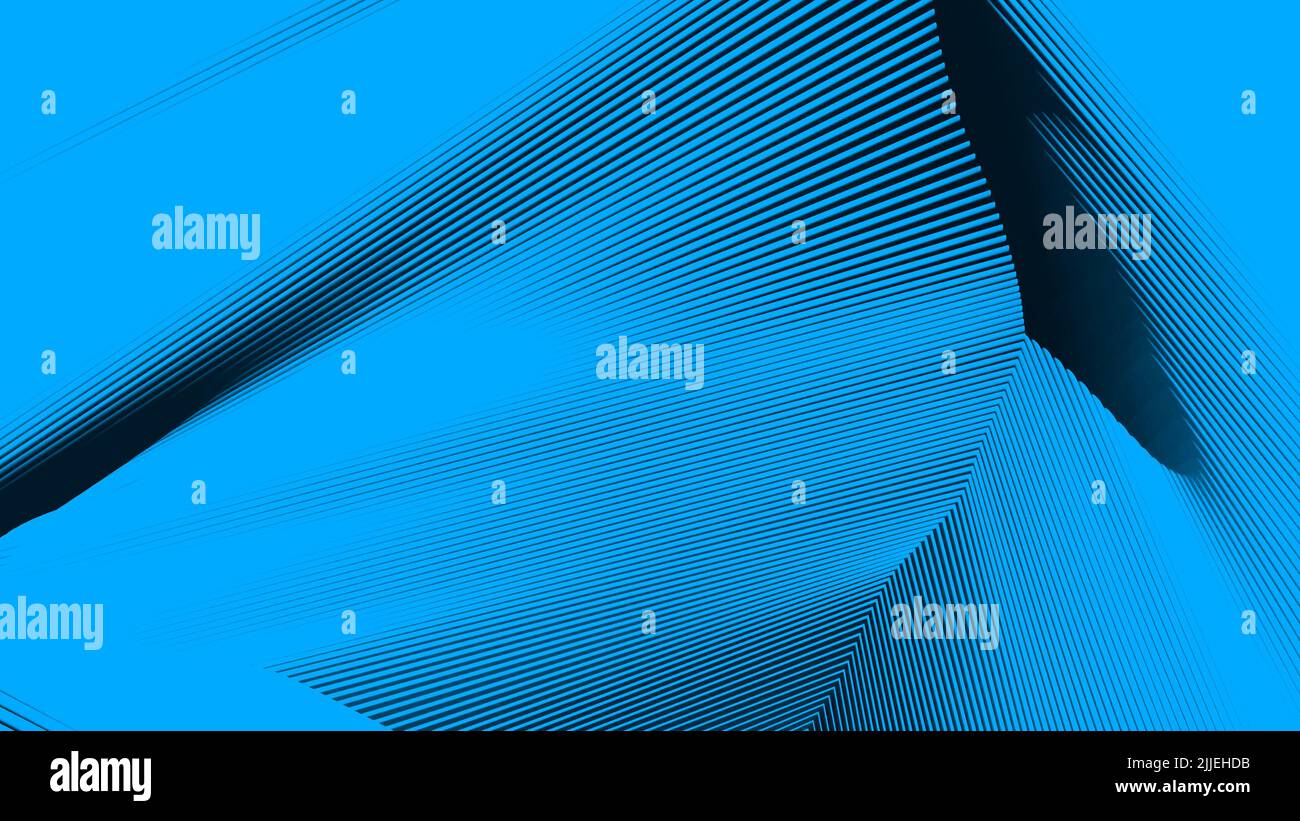 Contrast blue geometric shifting lines hi-tech digital backdrop ...