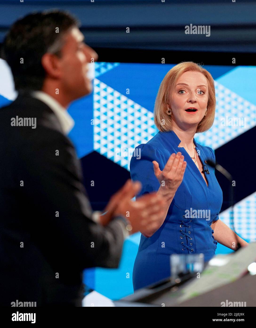 Truss sunak leadership debate hi-res stock photography and images - Alamy