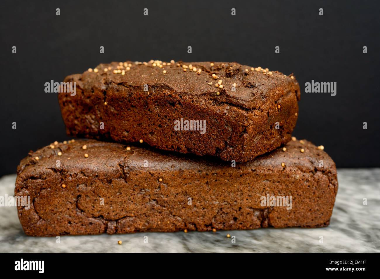black rye bread close up Stock Photo - Alamy