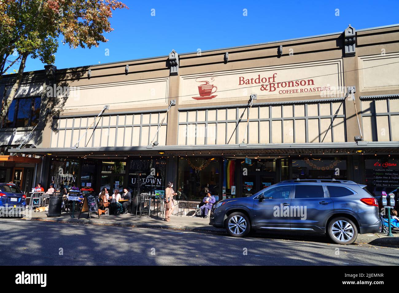 OLYMPIA, WA -2 OCT 2021- View of the Downtown Historic District in ...