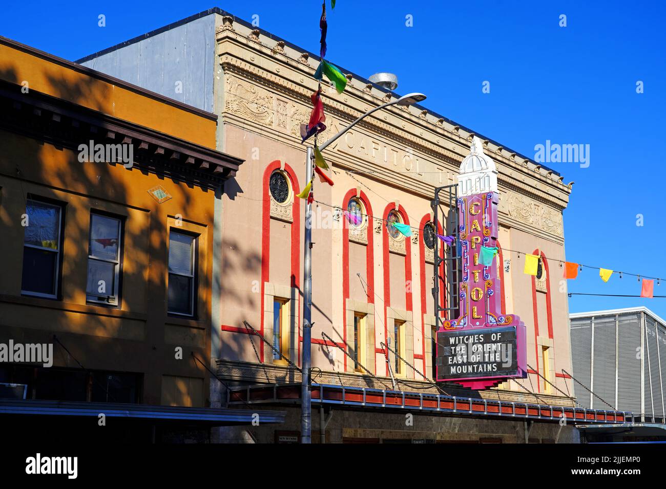 OLYMPIA, WA -2 OCT 2021- View of the Downtown Historic District in ...