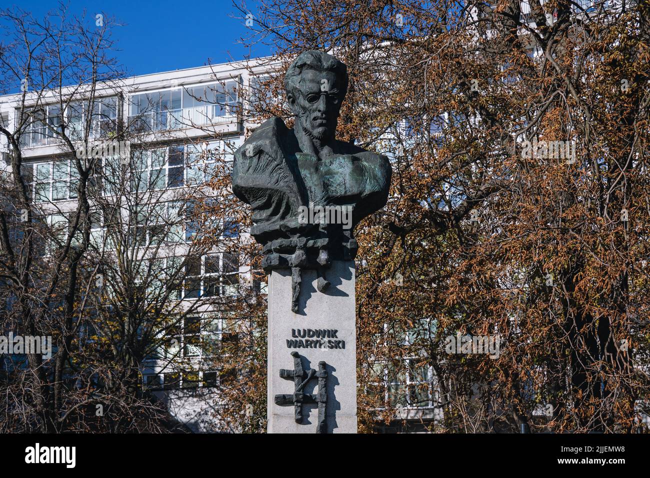 Bust of Ludwik Warynski in Warsaw, capital of Poland Stock Photo - Alamy