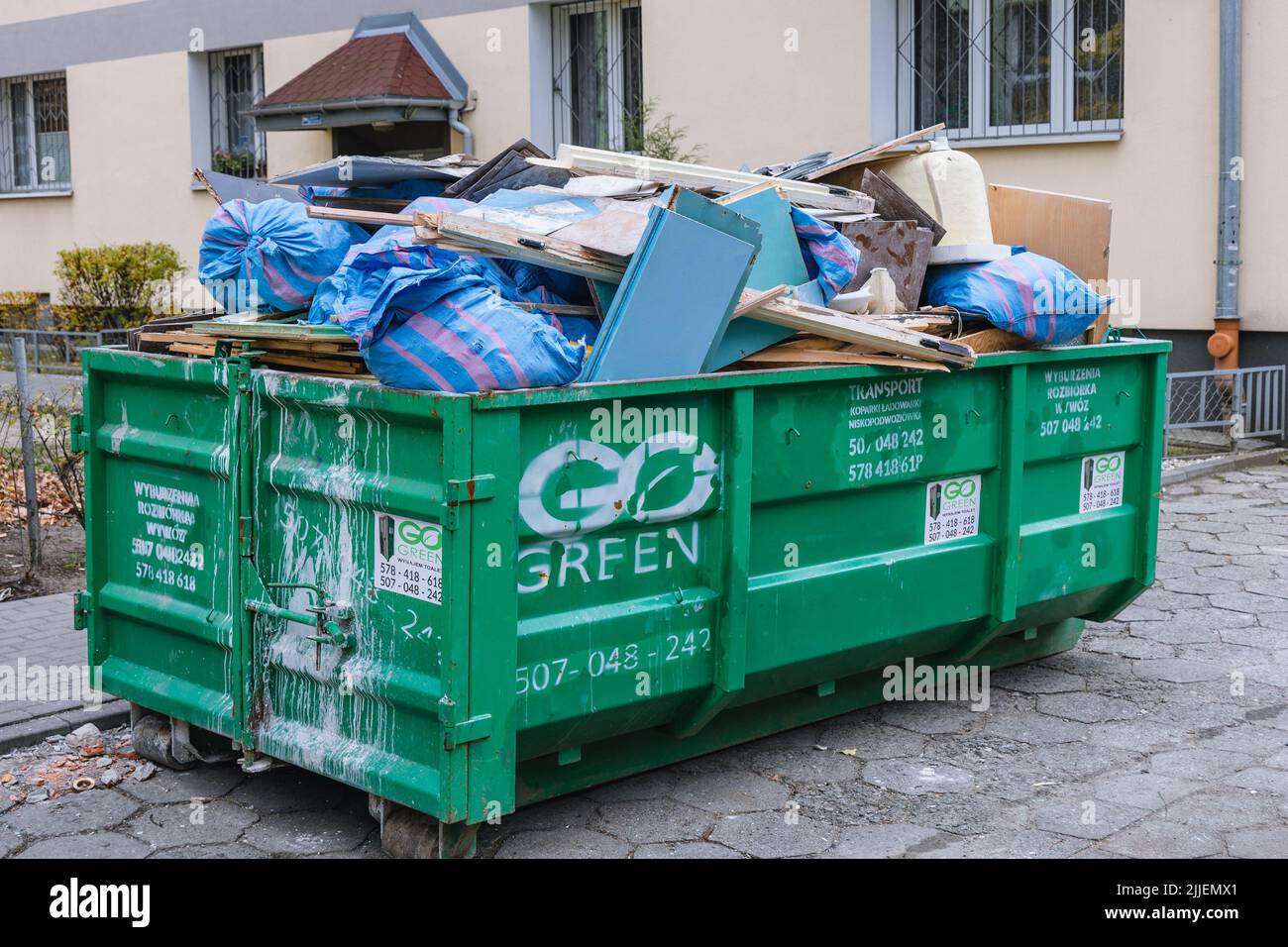 Construction waste container hi-res stock photography and images - Alamy