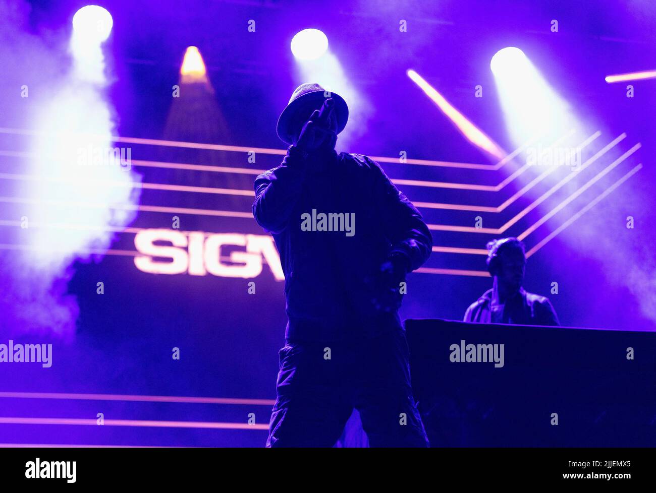 Sigma during the Flackstock festival in memory of Caroline Flack at ...