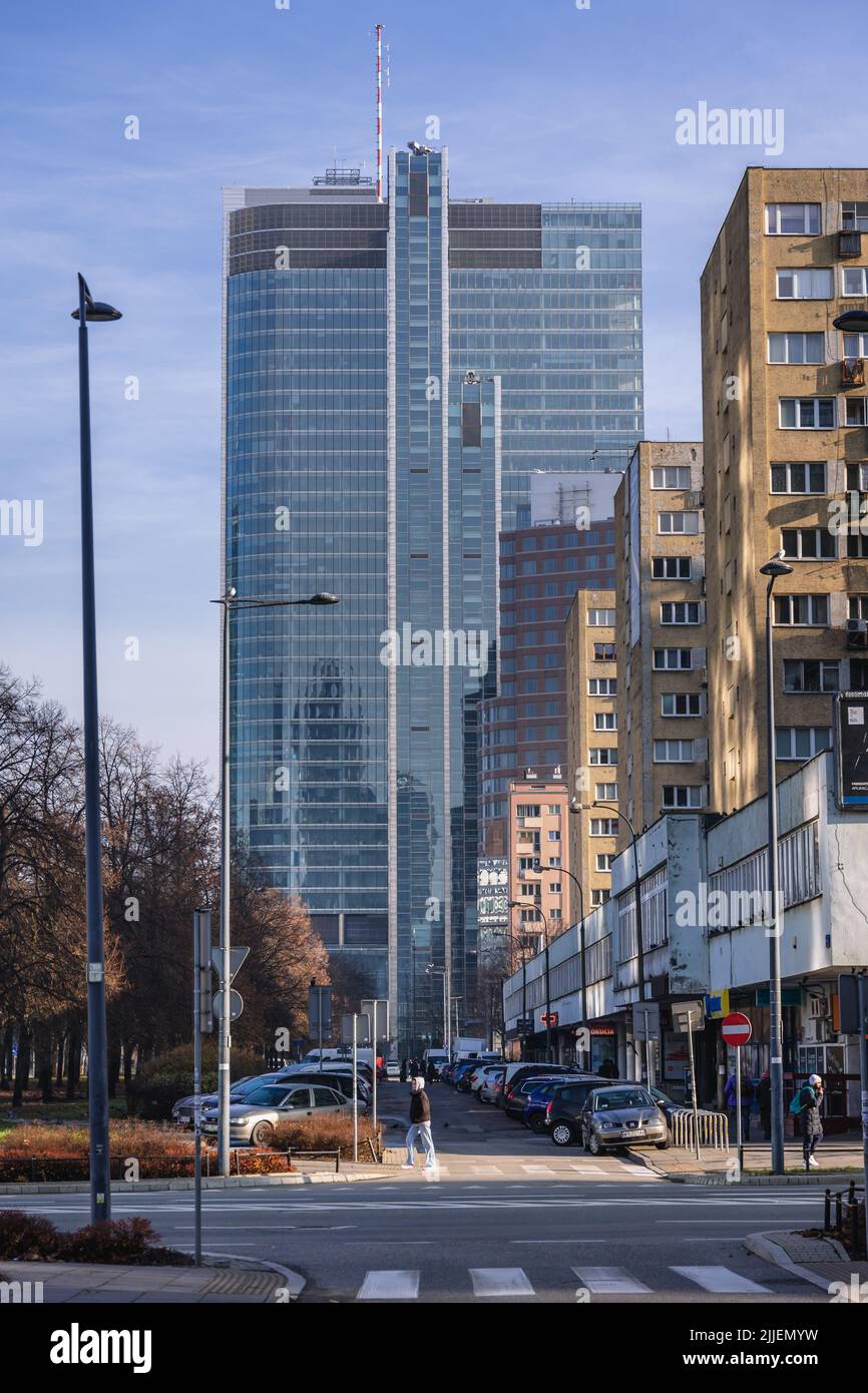 Rondo 1 office building in Warsaw, capital of Poland Stock Photo - Alamy