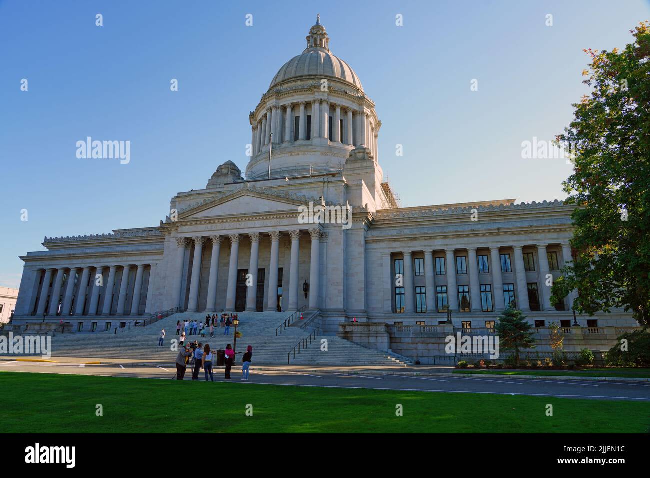 OLYMPIA, WA -2 OCT 2021- View of the Washington State Capitol ...