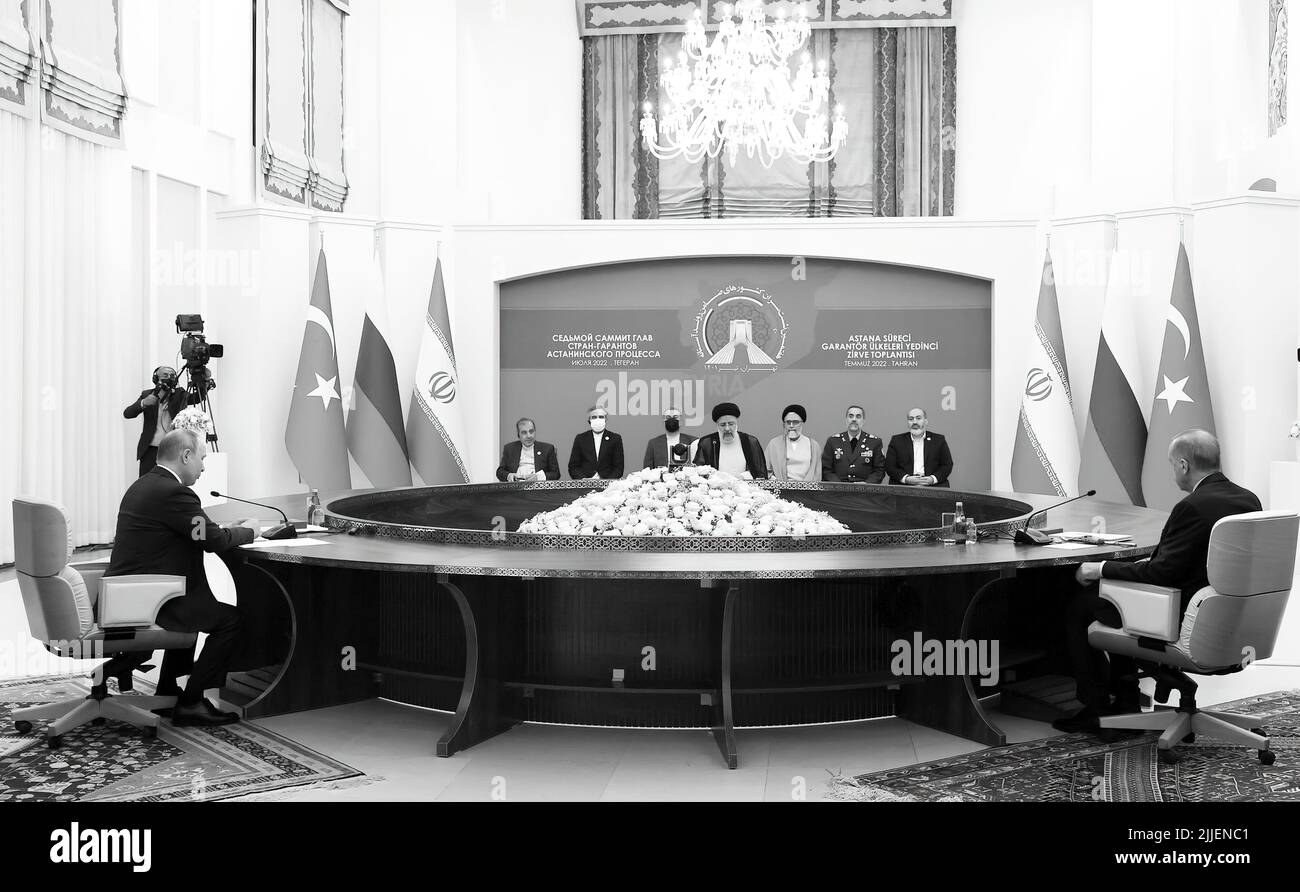 Russian President Vladimir Putin in Tehran, Iran Stock Photo - Alamy