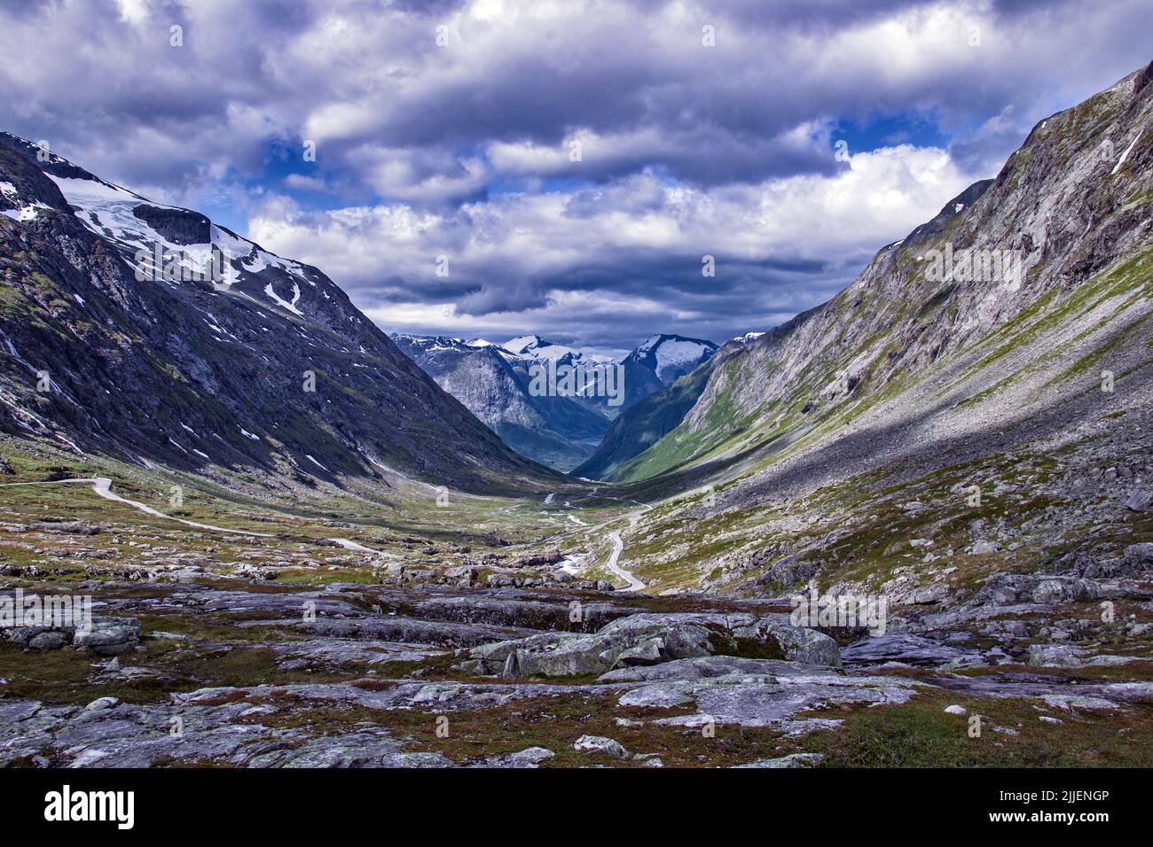 Gamle Strynefjellsveg at the Norwegian fjell, Norway Stock Photo - Alamy