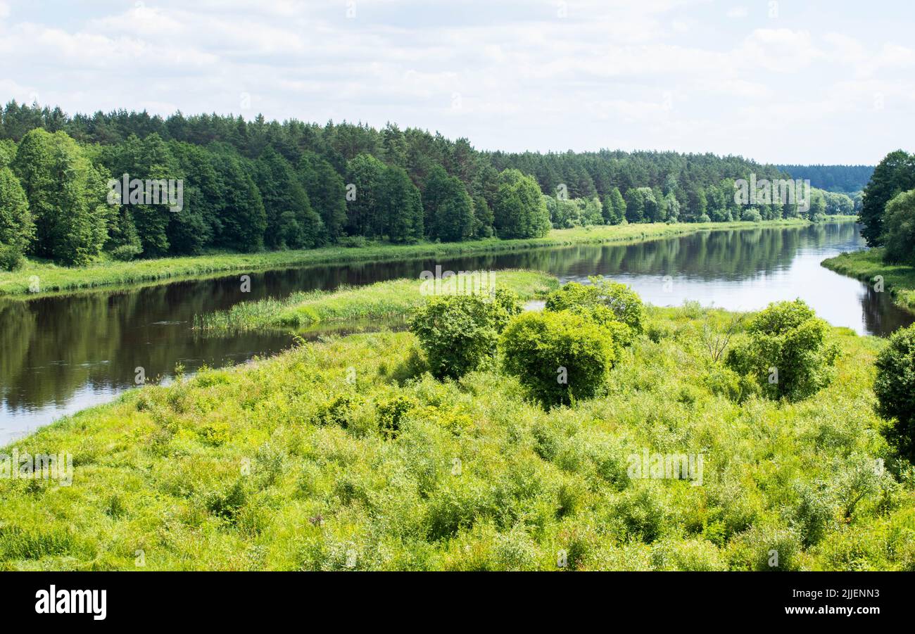Beautiful natural scenery of river in southeast Asia tropical green ...