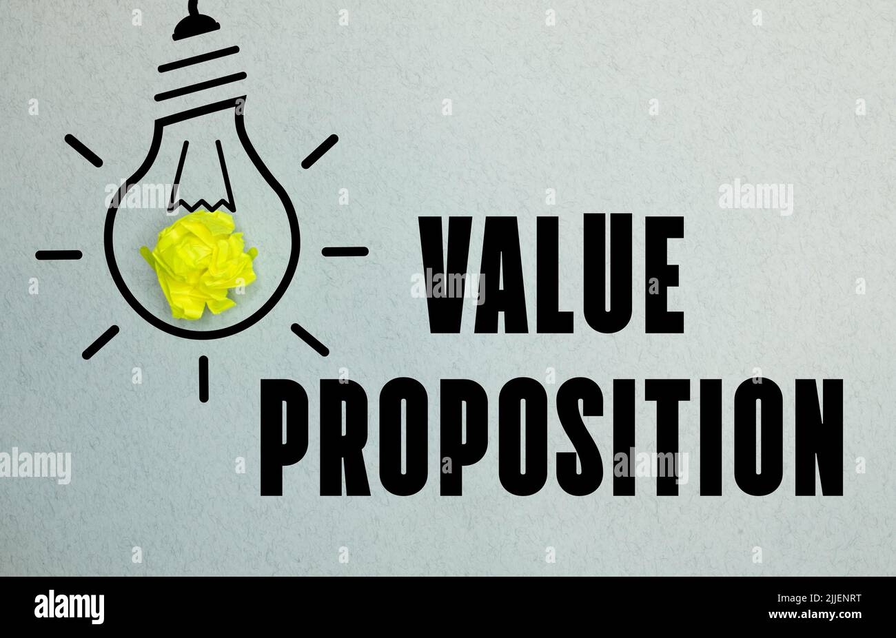 Financial concept about Value Proposition with inscription on the page ...