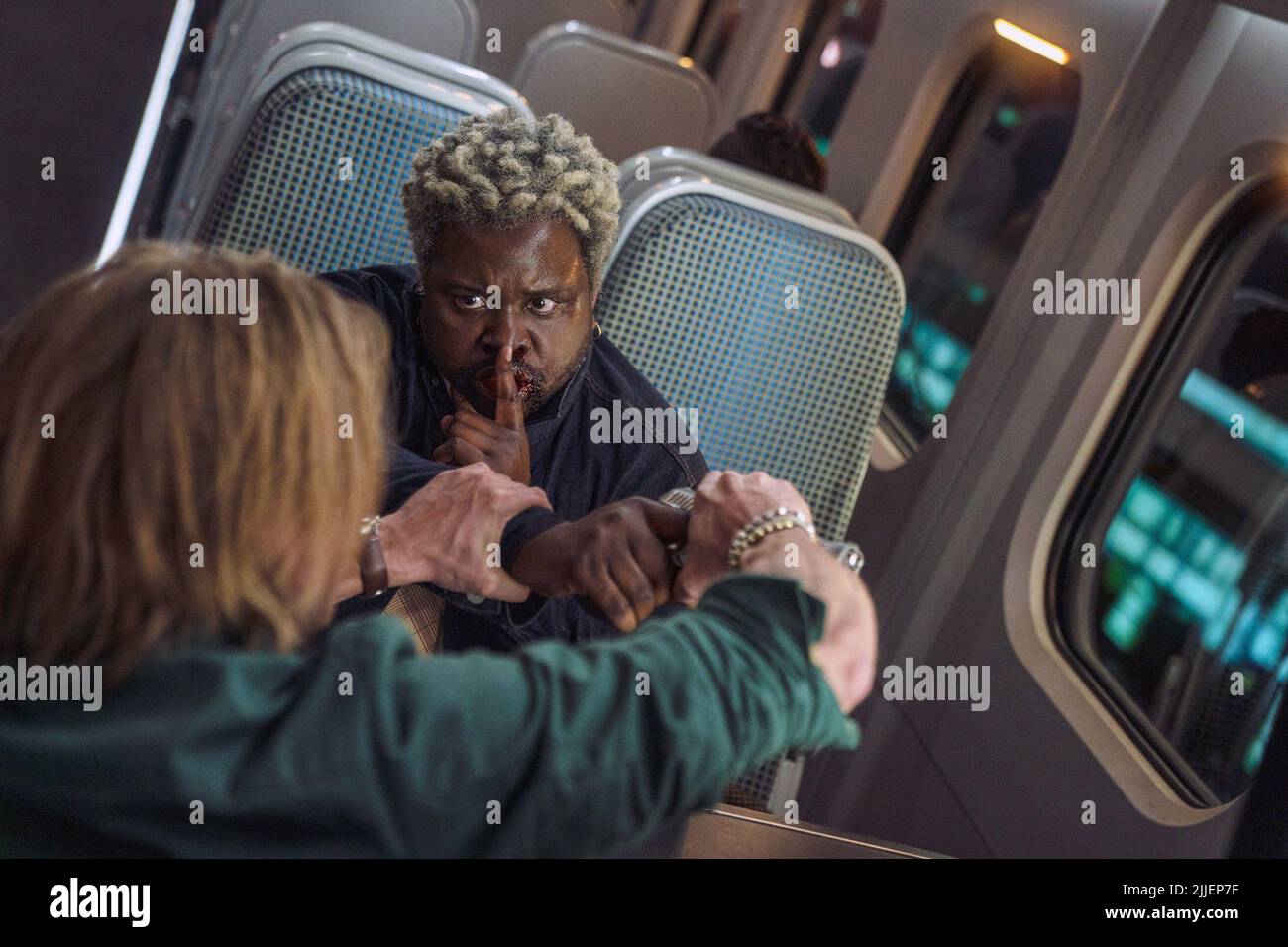 BULLET TRAIN, from left: Brad Pitt, Brian Tyree Henry, 2022. ph: Scott ...