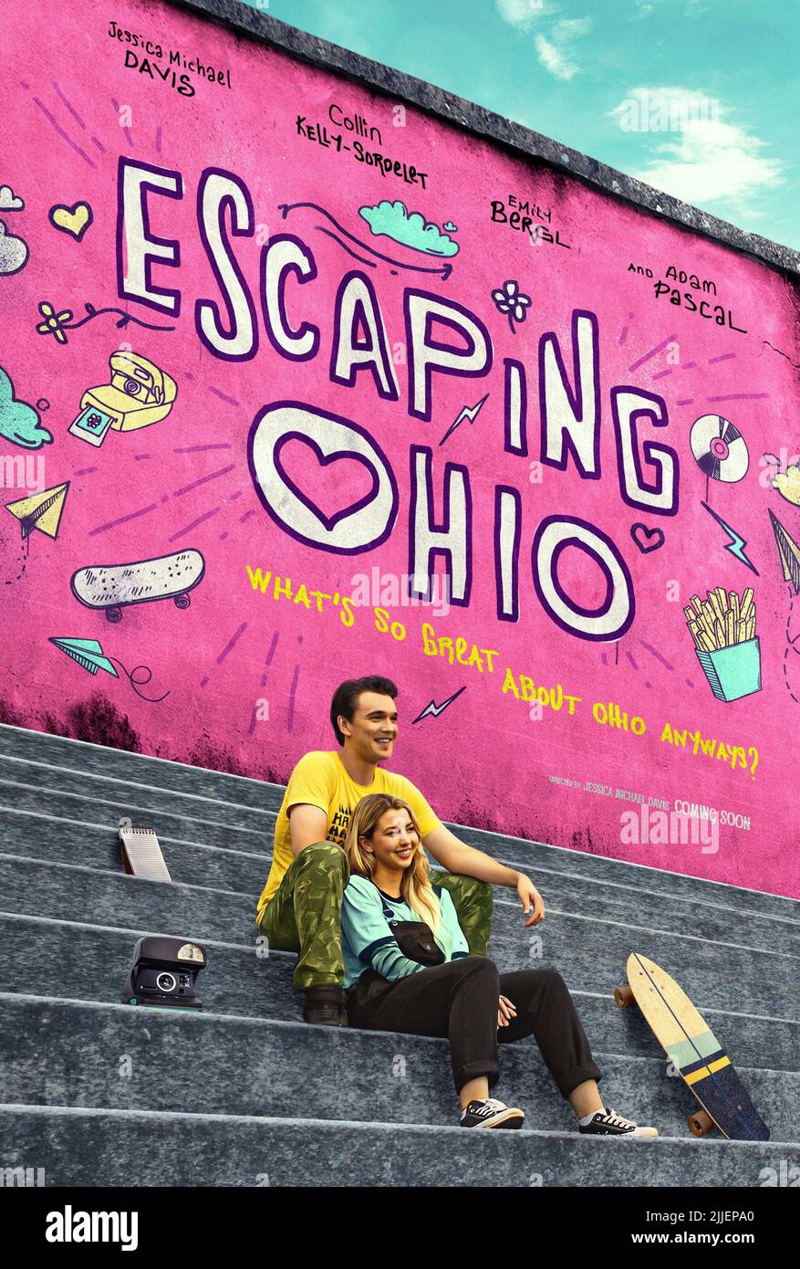 ESCAPING OHIO, poster, from left: Collin Kelly-Sordelet, Jessica ...