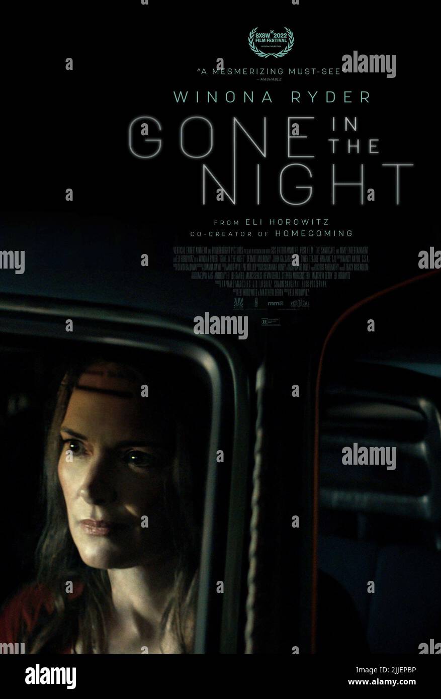 GONE IN THE NIGHT, US poster, Winona Ryder, 2022. © Vertical ...