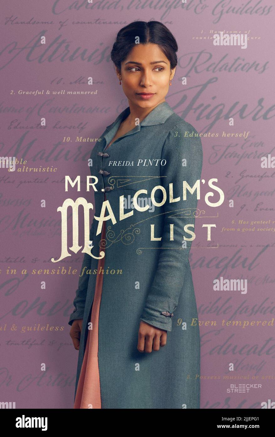 MR. MALCOLM'S LIST, US character poster, Freida Pinto, 2022. © Bleecker ...