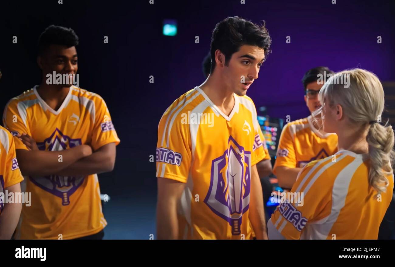 1UP, (aka ONE UP), center: Taylor Zakhar Perez, right: Paris Berelc ...