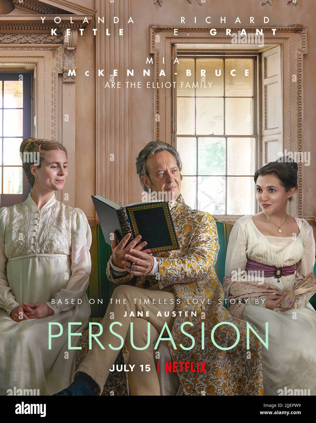 PERSUASION, US character poster, from left: Yolanda Kettle as Elizabeth ...