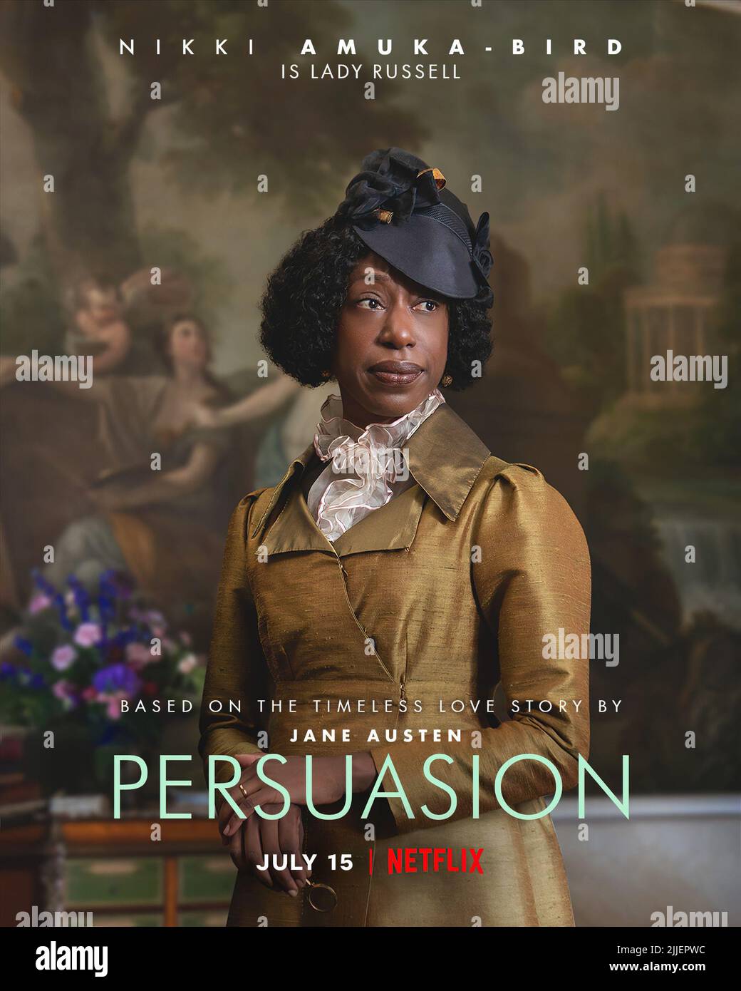 PERSUASION, US character poster, Nikki Amuka-Bird as Lady Russell, 2022 ...