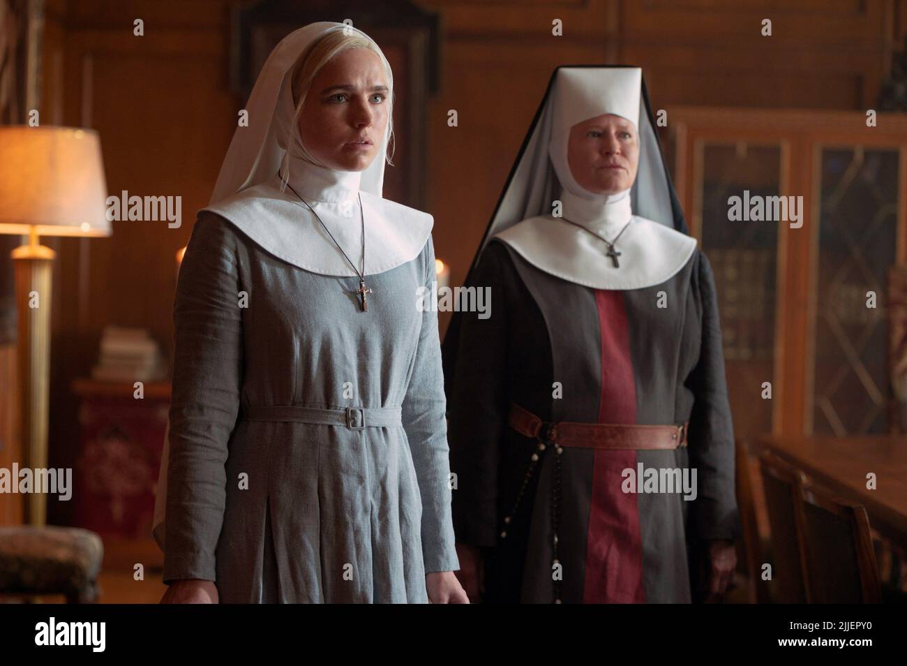 PREY FOR THE DEVIL, from left: Jacqueline Byers, Lisa Palfrey, 2022. ph ...