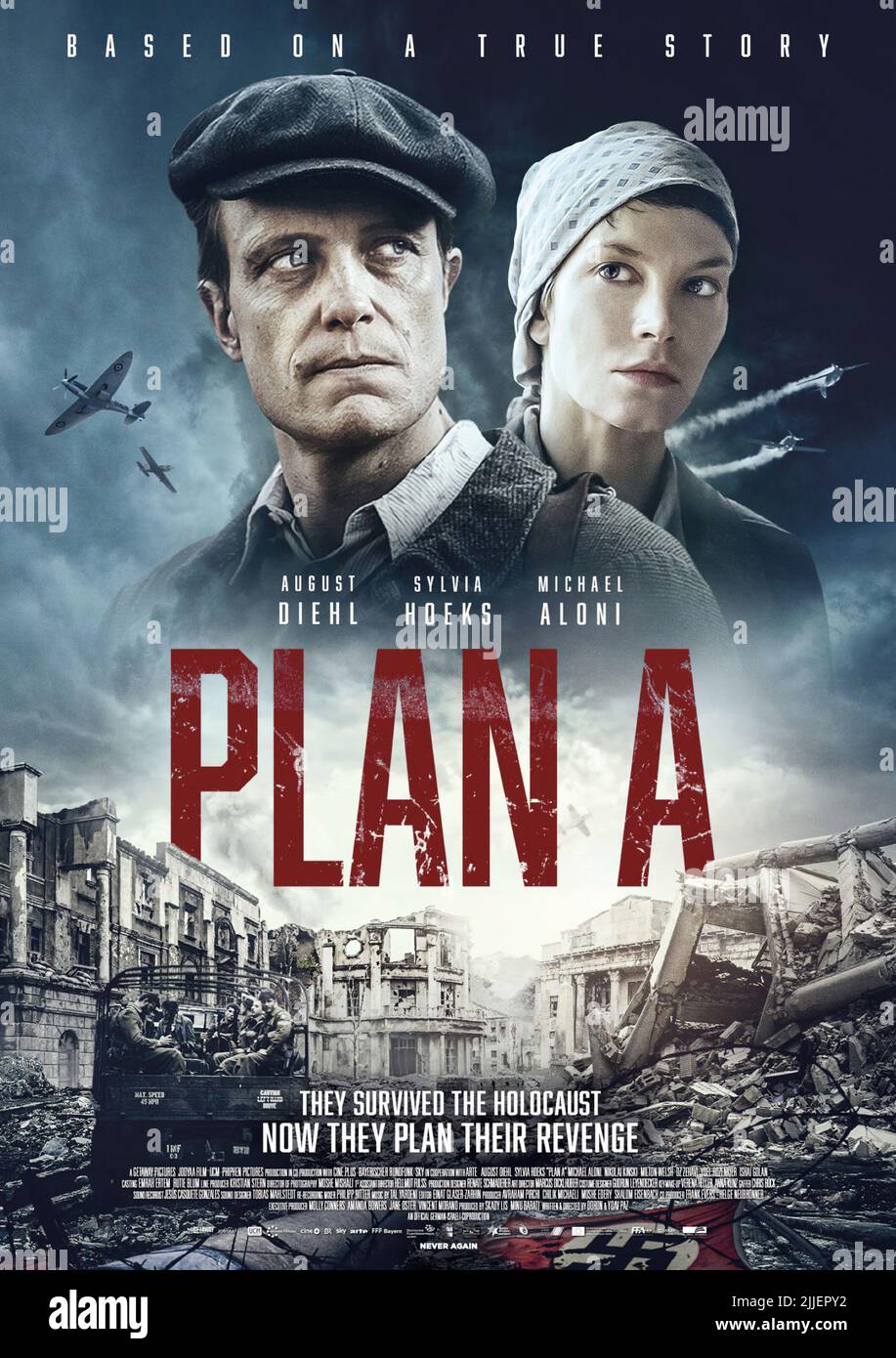 PLAN A, poster, from left: August Diehl, 2021. © Menemsha Films ...