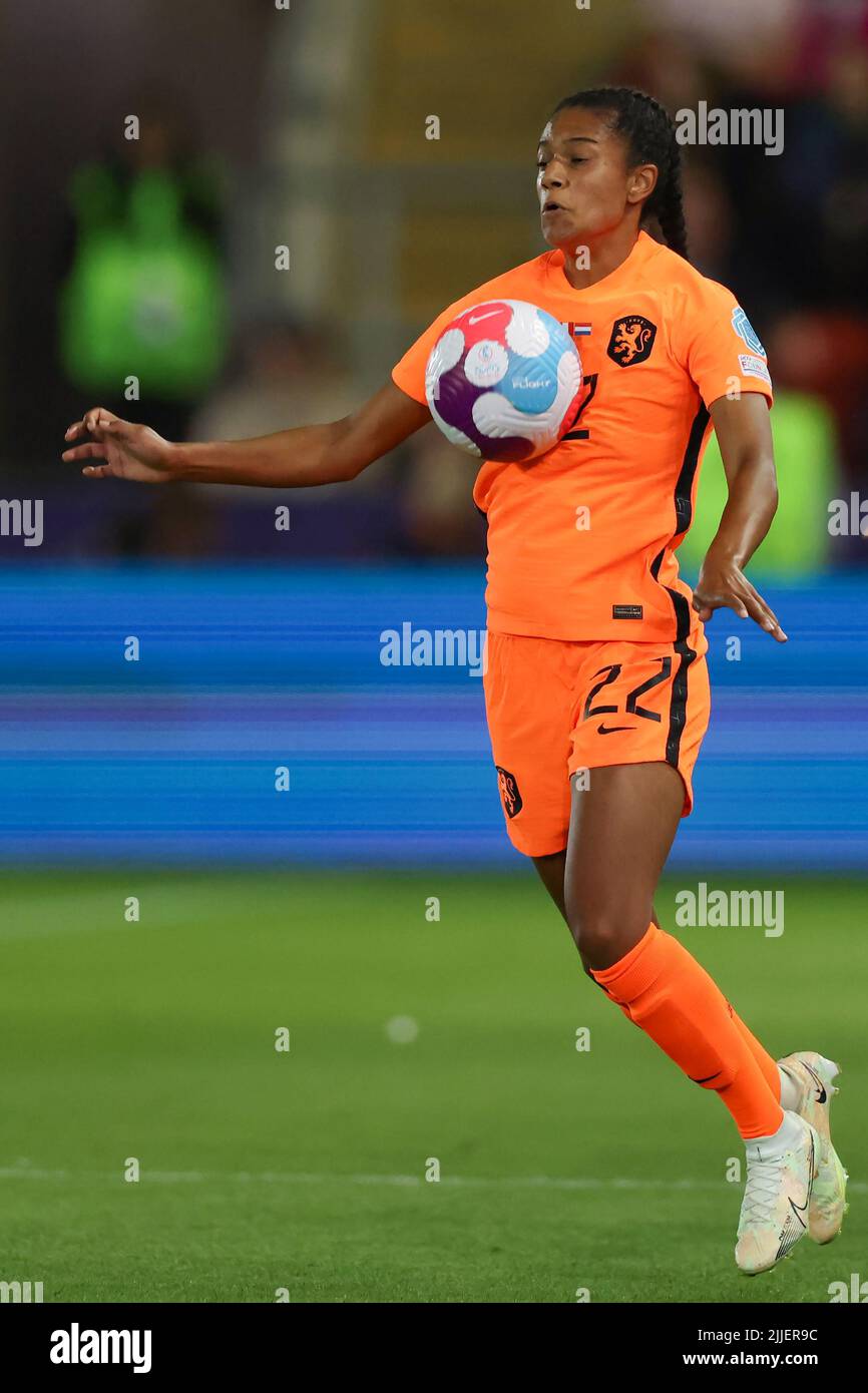 Rotherham, England, 23rd July 2022. Esmee Brugts of Netherlands during ...