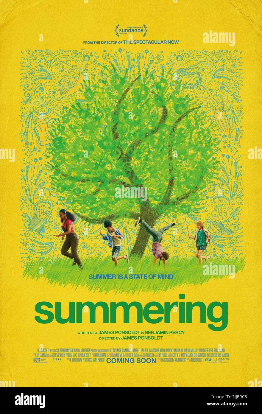 SUMMERING, US advance poster, from left: Sanai Victoria, Madalen Mills ...
