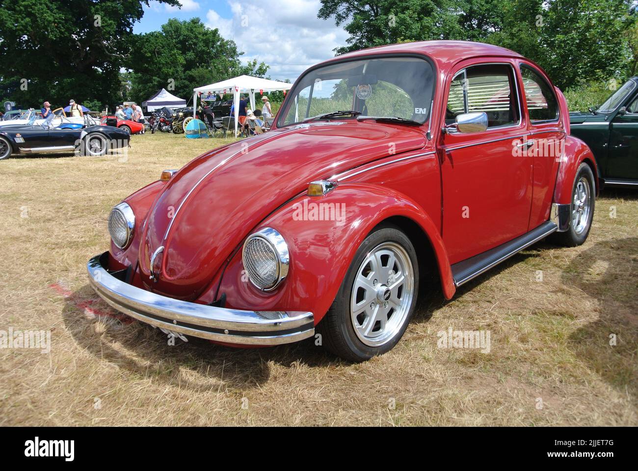 A 1969 Volkswagen 1500 Beetle parked on display at the 47th Historic ...