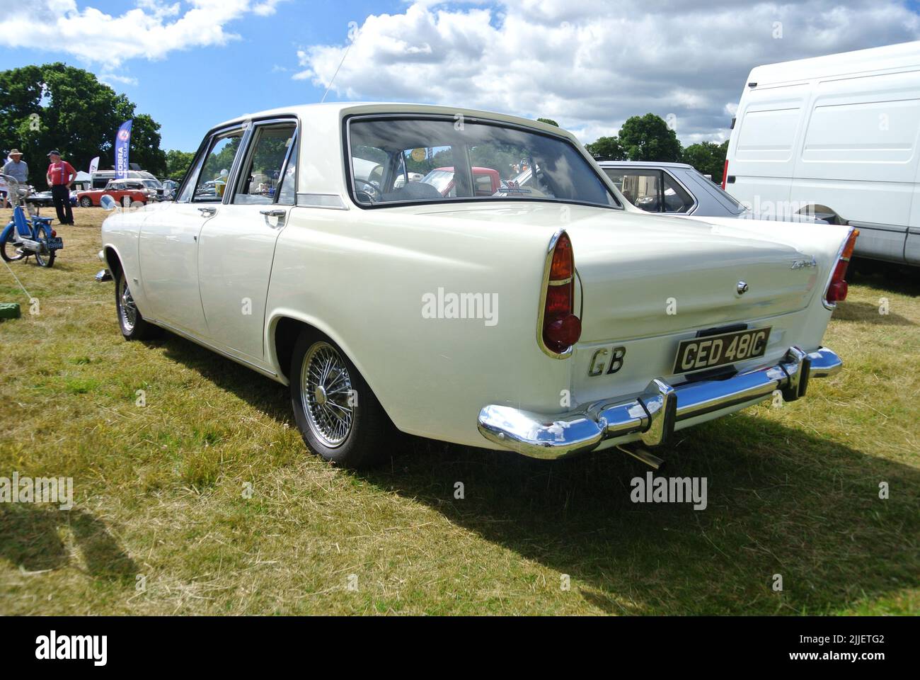 A 1965 Ford Zephyr 4 parked on display at the 47th Historic Vehicle ...