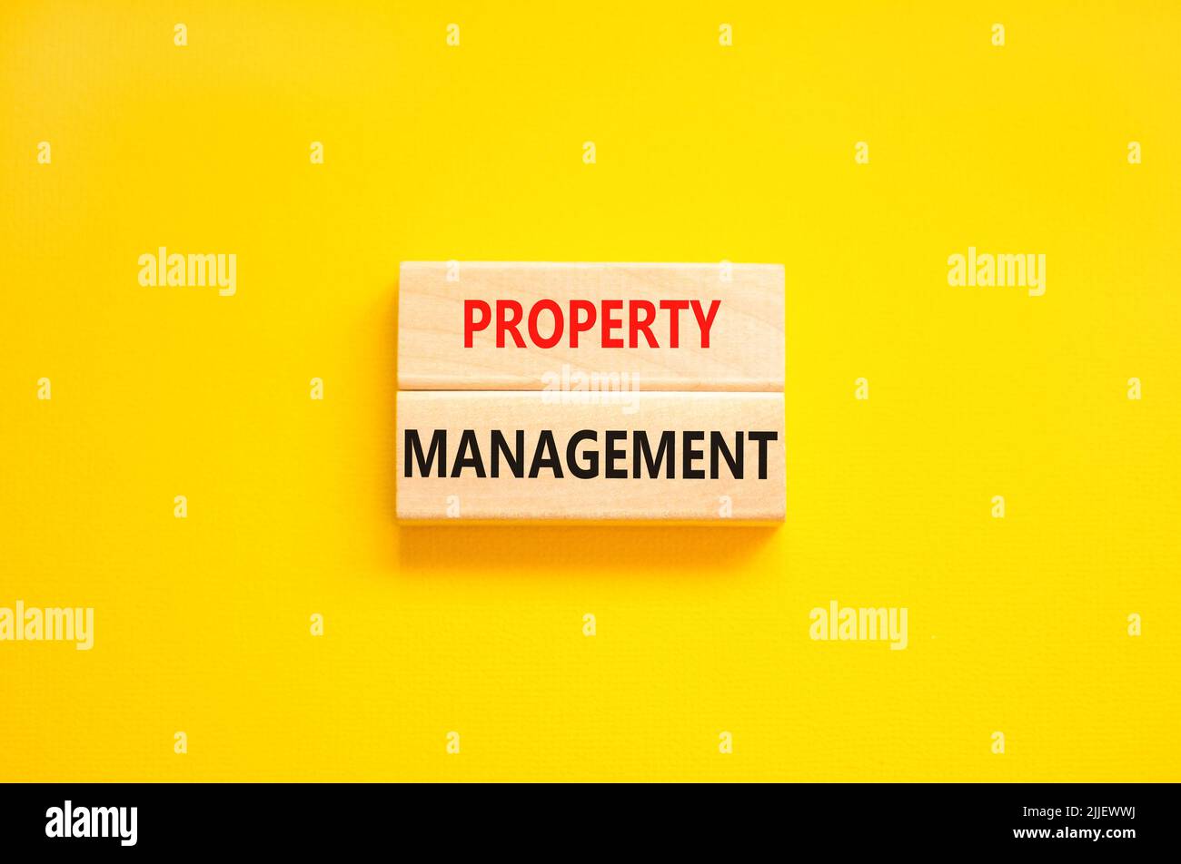 Property management symbol. Concept words Property management on wooden ...