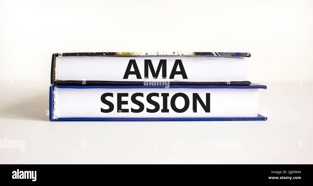 AMA ask me anything session symbol. Concept words AMA ask me anything ...