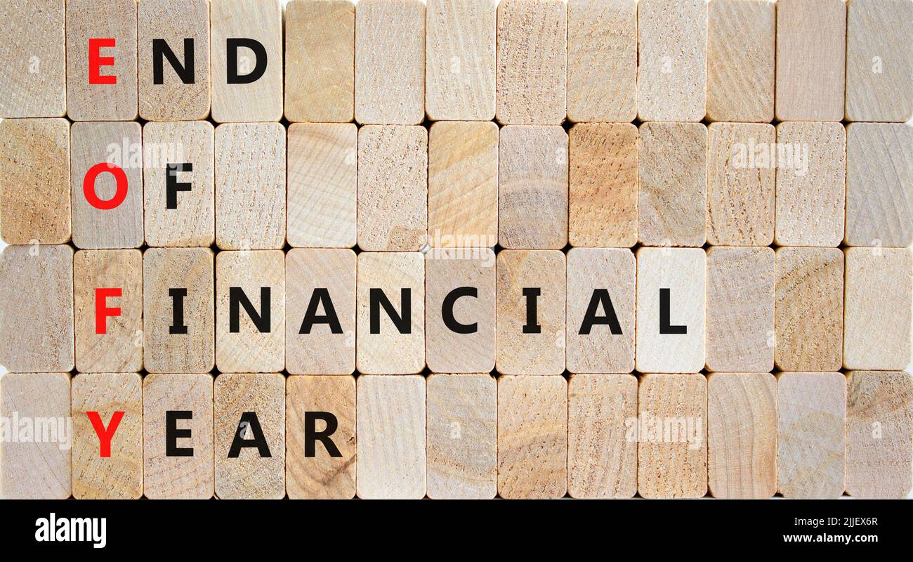 EOFY end of financial year symbol. Concept words EOFY end of financial ...