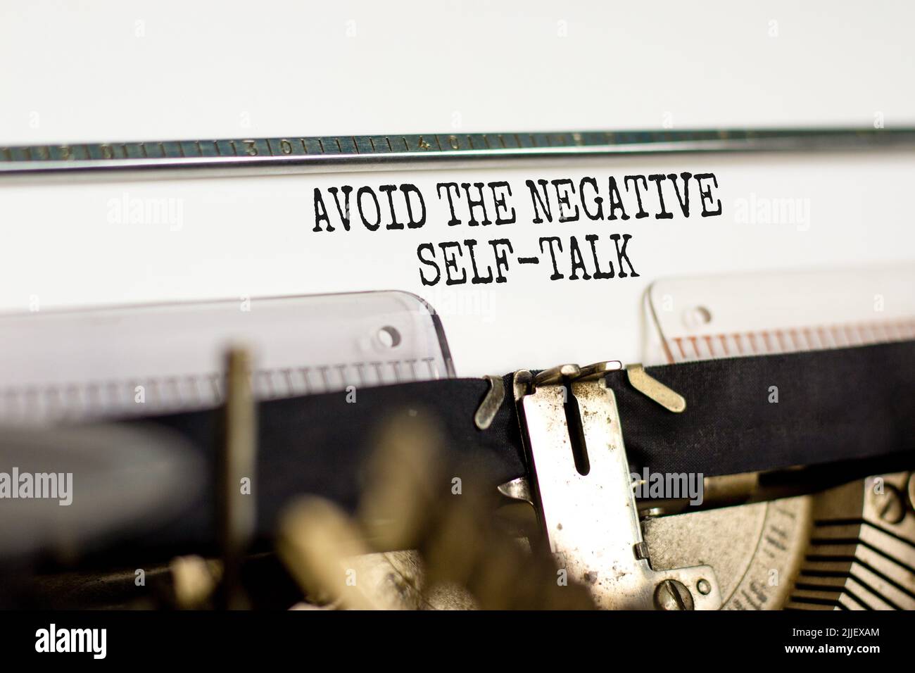 Avoid negative self-talk symbol. Concept words Avoid the negative self ...