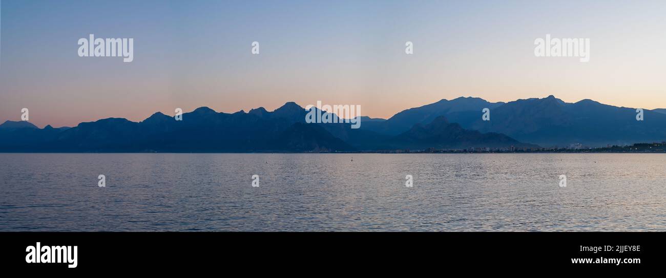Panoramic photo of Toros mountains in Antalya Stock Photo - Alamy