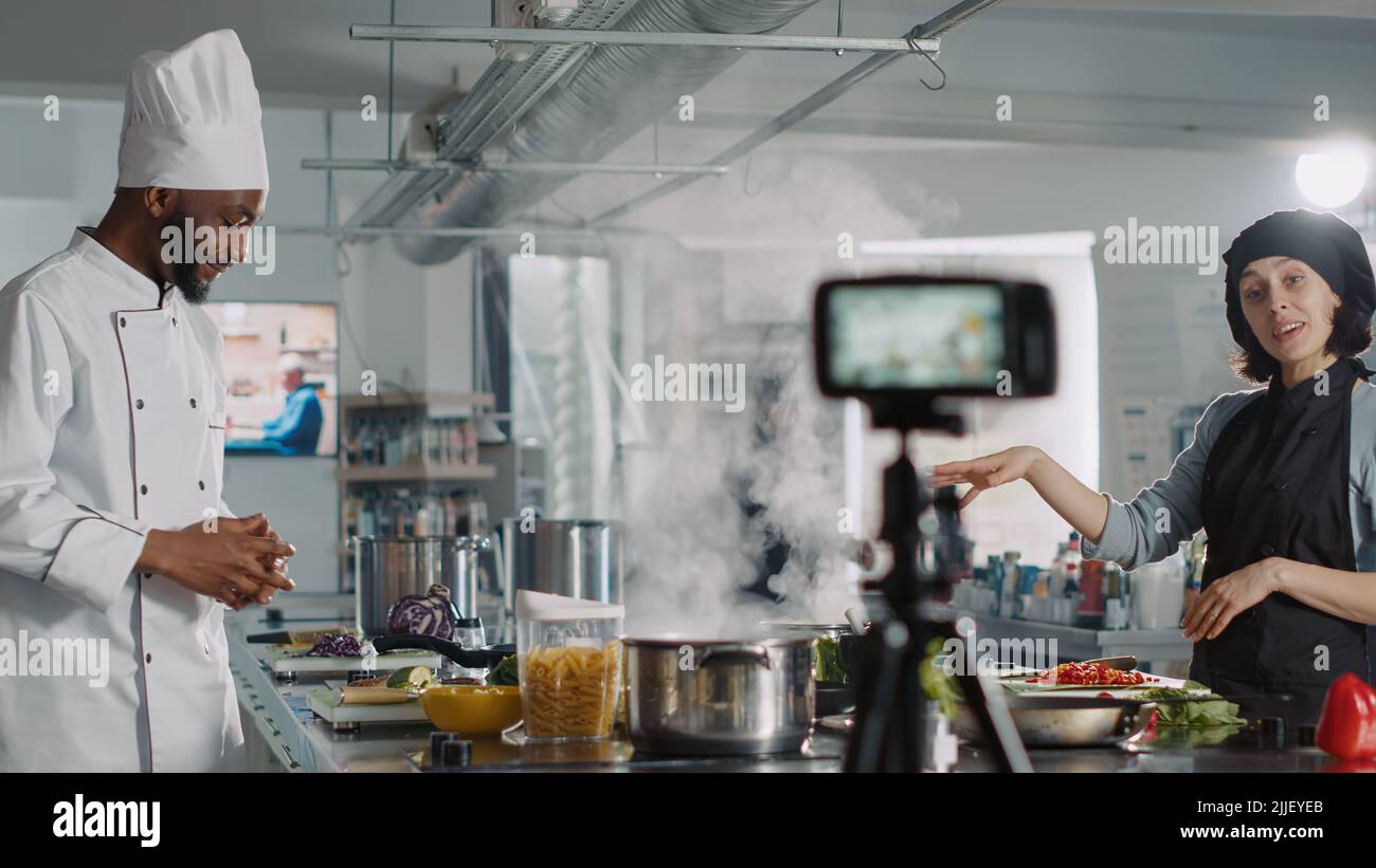 African american cook doing food hi-res stock photography and images ...