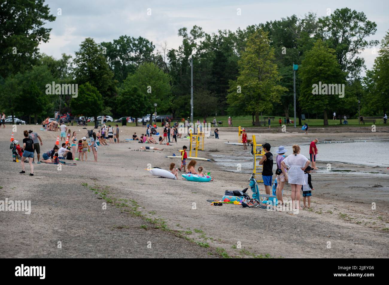 People enjoy Britannia Beach in Ottawa on Sunday, July 24, 2022. THE ...