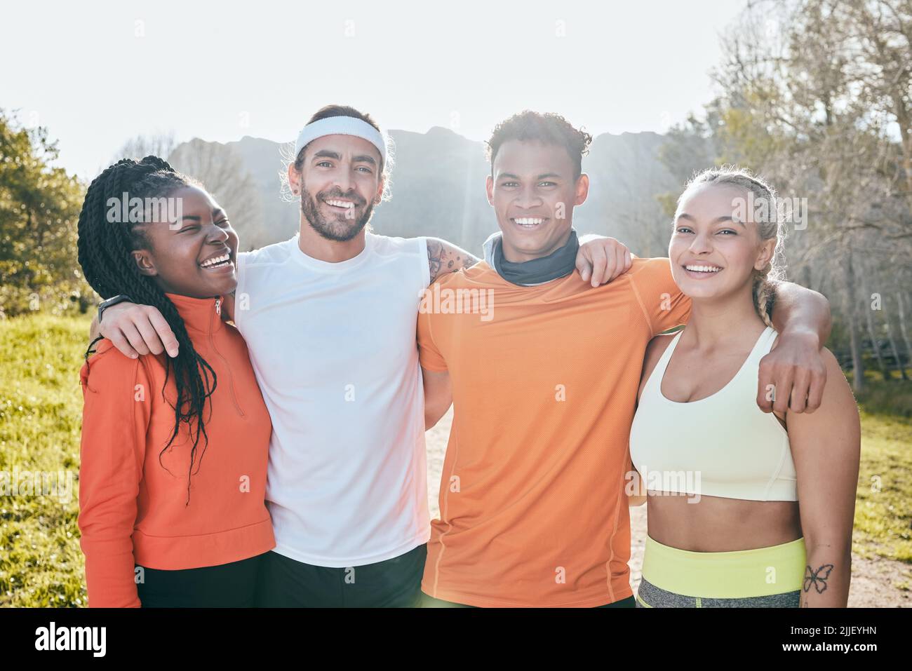 We keep each other on our toes with fitness goals. a diverse group of ...