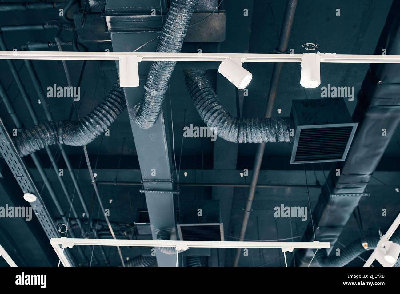 Ceiling mounted air condition units with other parts of ventilation ...