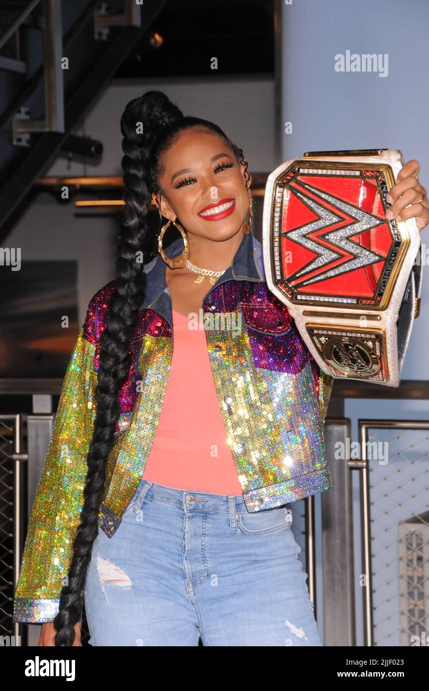 New York, United States. 25th July, 2022. WWE Superstar Bianca Belair ...