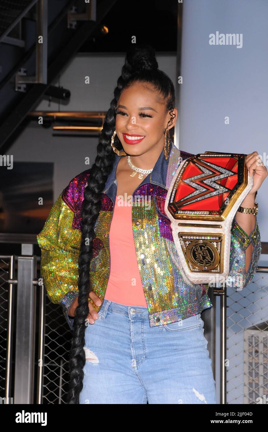 New York, United States. 25th July, 2022. WWE Superstar Bianca Belair ...