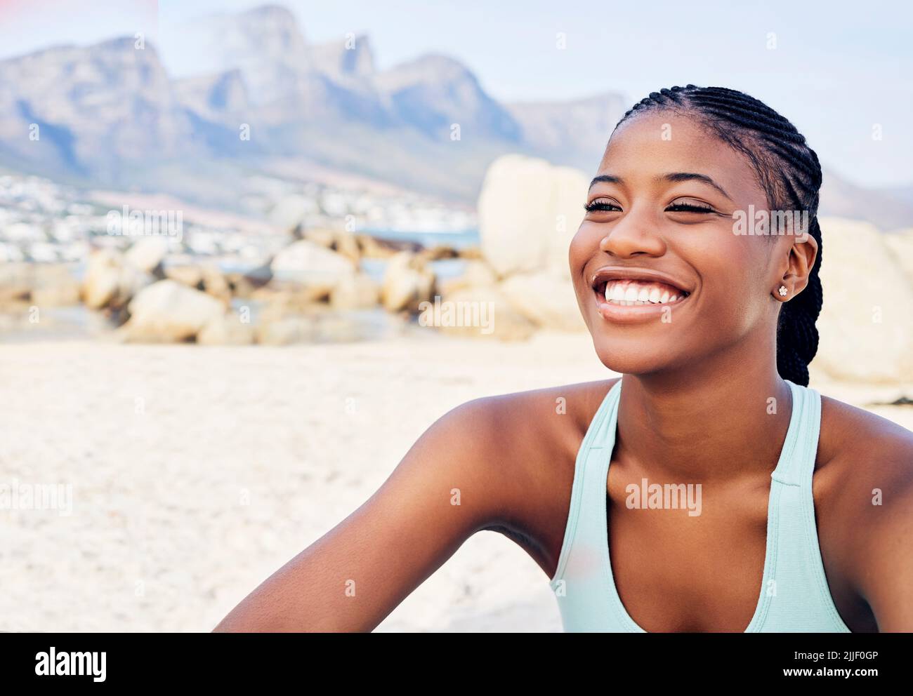 I love the life Ive made for myself. a fit young woman out for a ...