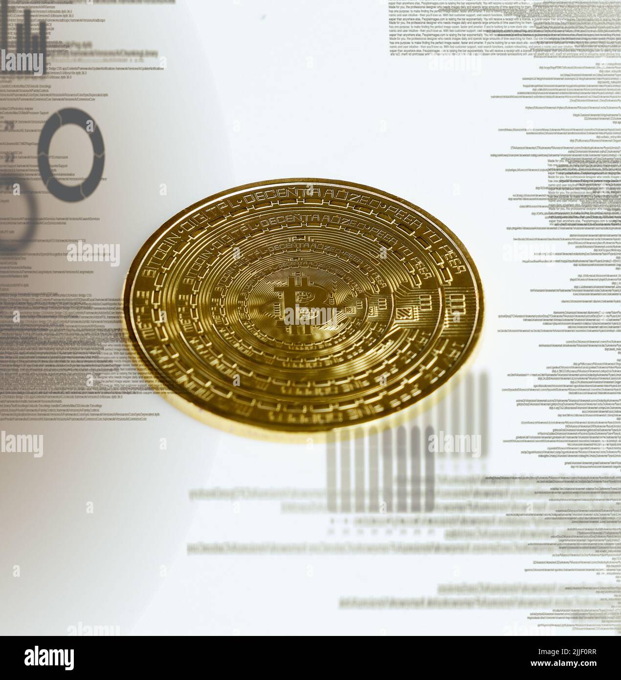 The value is in the code. Conceptual image of a digitally generated ...