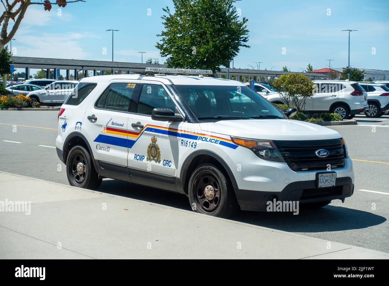 Police RCMP First Response Transportation Vehicle in Richmond Stock ...