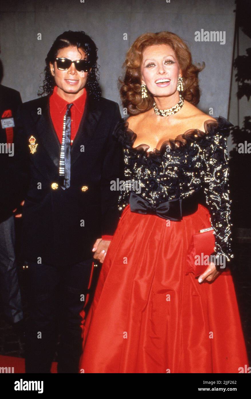 Sophia Loren with Michael Jackson at the 4th Annual American Cinema ...