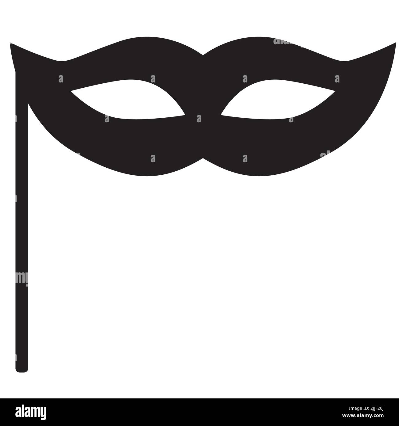 carnival mask icon on white background. fancy mask sign. flat style ...