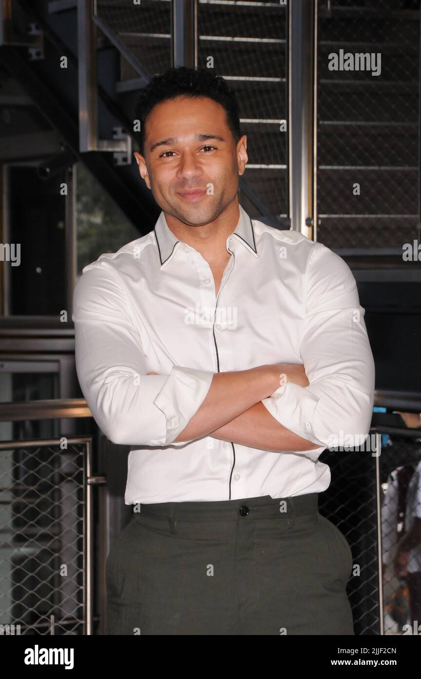 Actor Corbin Bleu visits The Empire State Building to promote season 3 ...