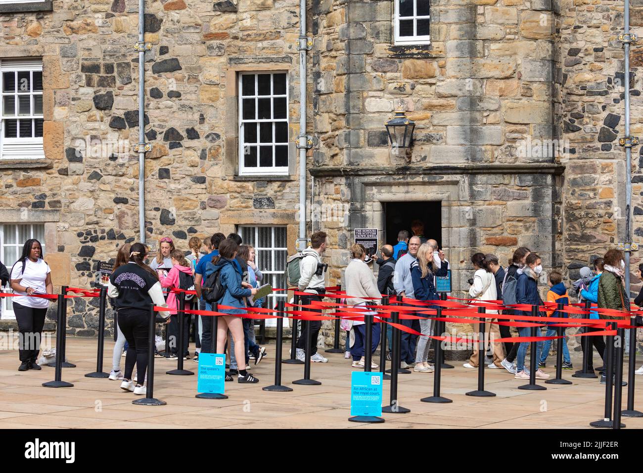 Edinburgh castle in the city centre popular tourist attraction and key ...