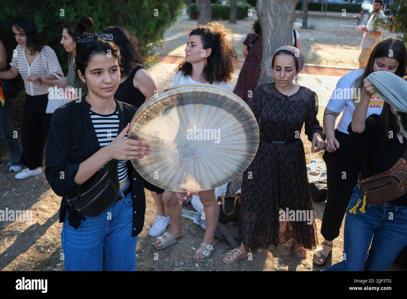 Istanbul, Turkey. 24th July, 2022. Participants seen singing songs ...
