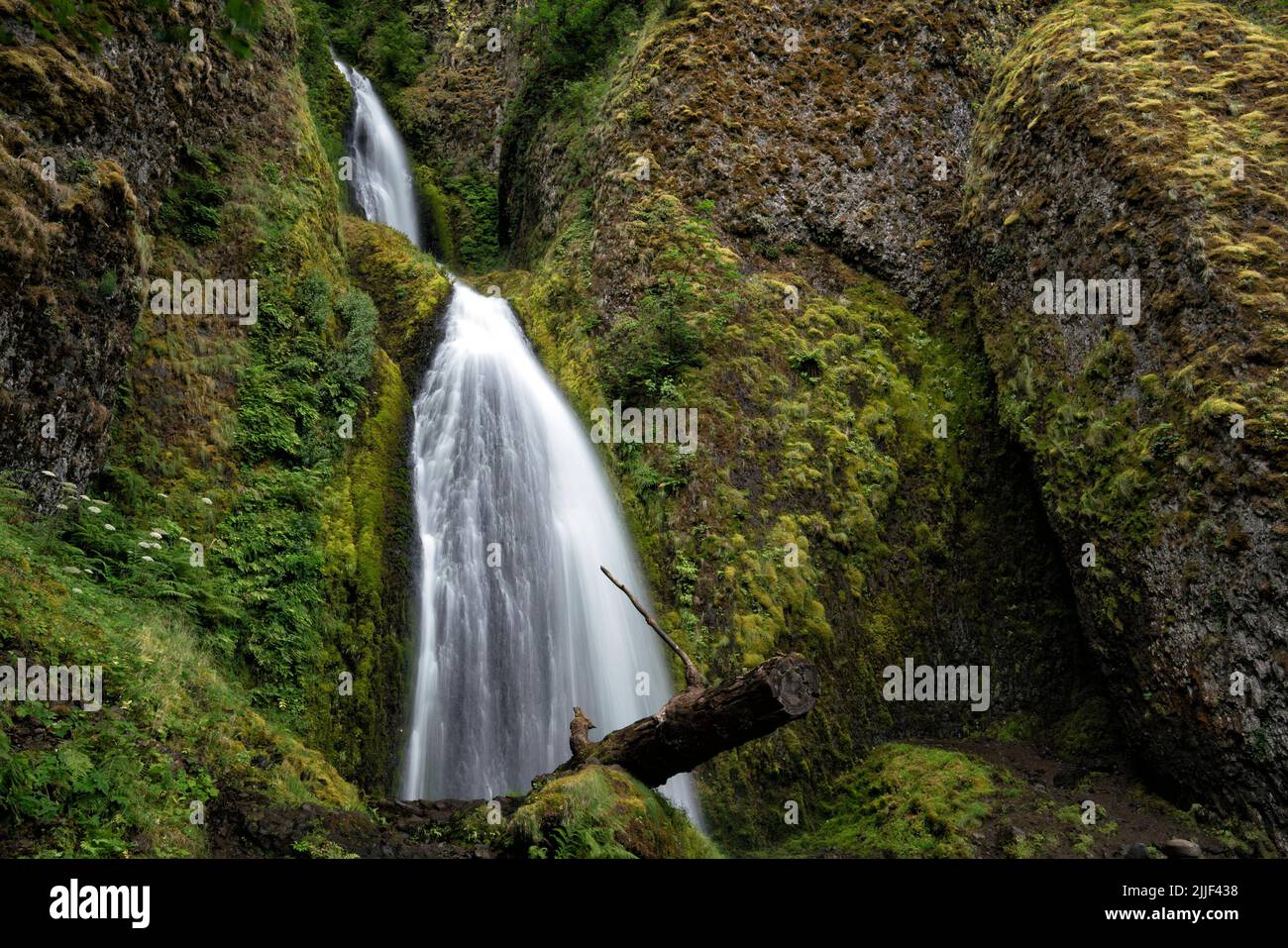 Waterfalls in the Columbia River Gorge near Portland Oregon Stock Photo ...